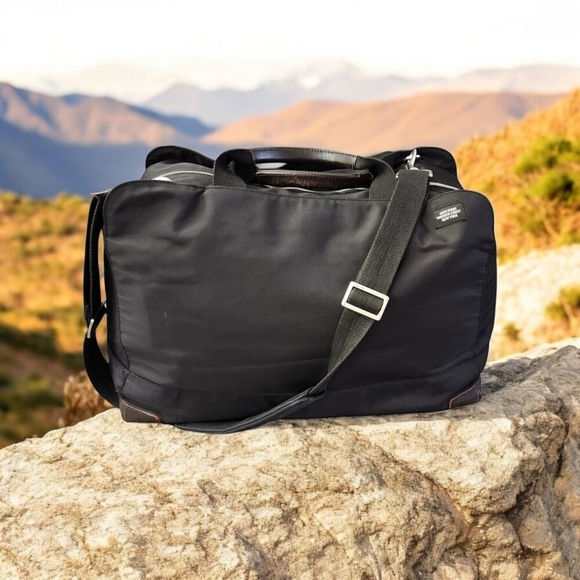 Jack Spade | Bags | Jack Spade Nylon Duffle Black Weekender Travel Bag ...